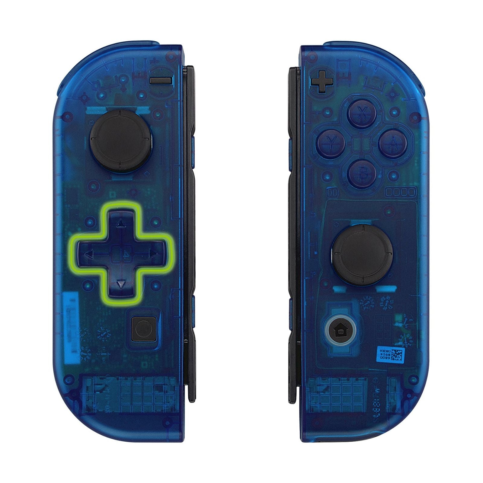 Clear Blue Shells For NS Switch Joycon & OLED Joycon Dpad Version-JZM504WS