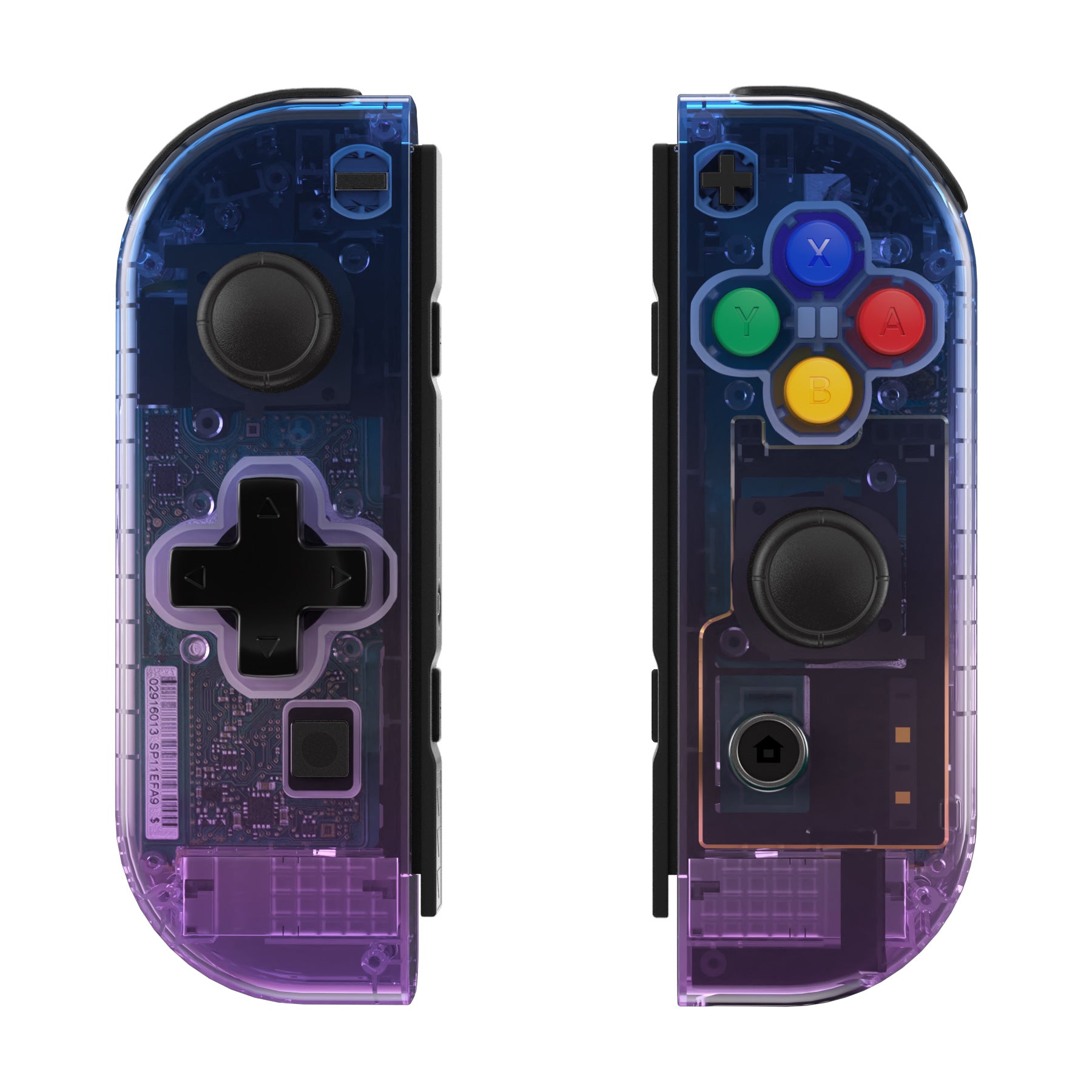 Gradient Translucent Bluebell Replacement Shells For NS Switch Joycon & OLED Joycon Dpad Version ...