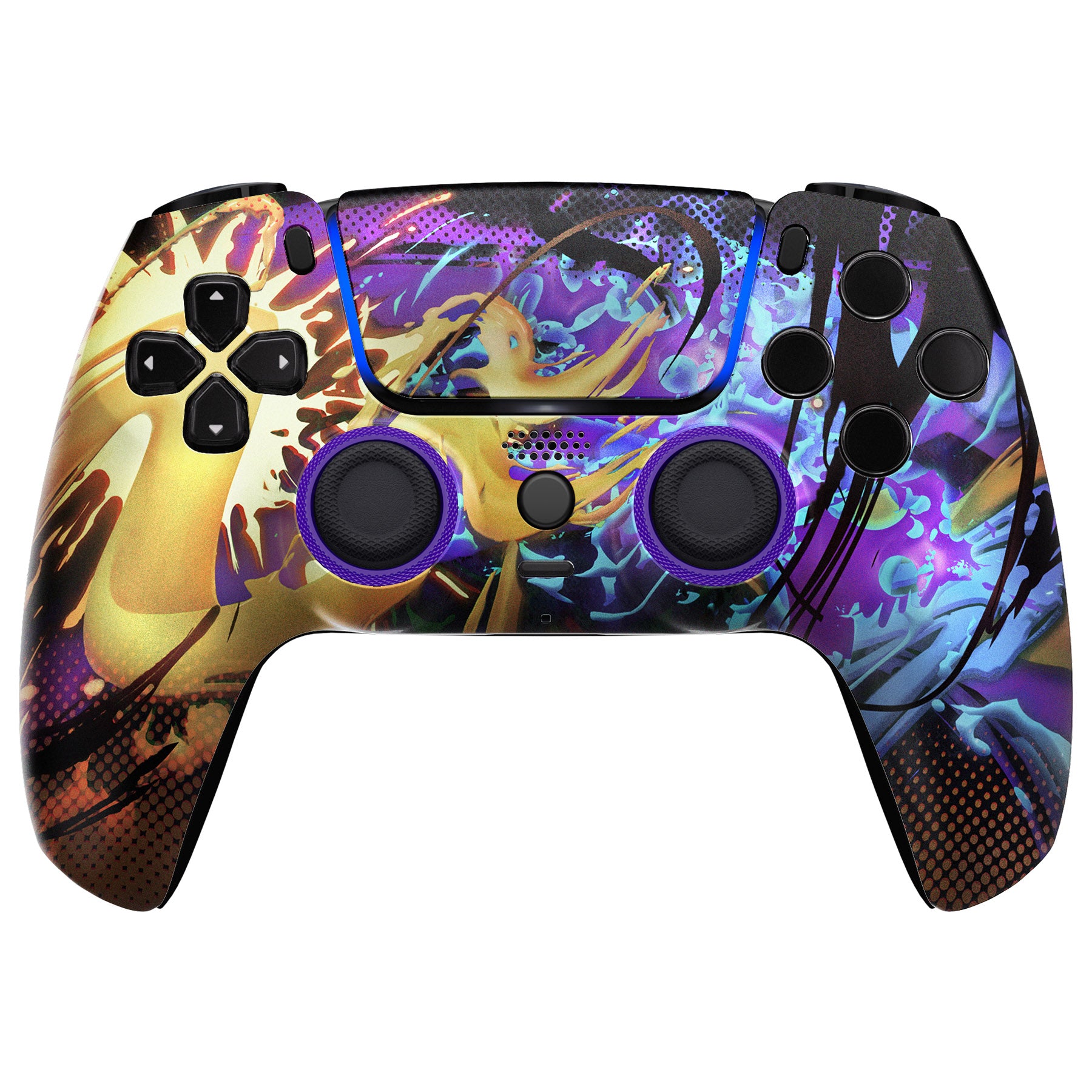 Luna Redesigned Splattering Fighting Front Shell with Touchpad for PS5 Controller BDM-010/020 ...