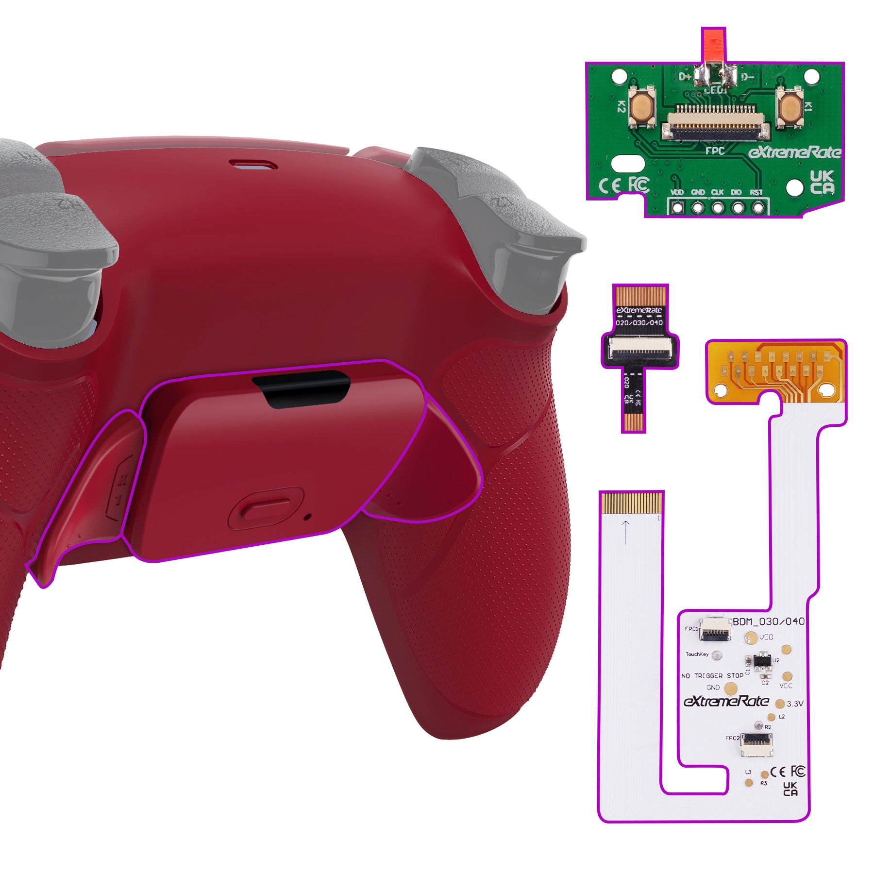 volcanic red ps5 controller