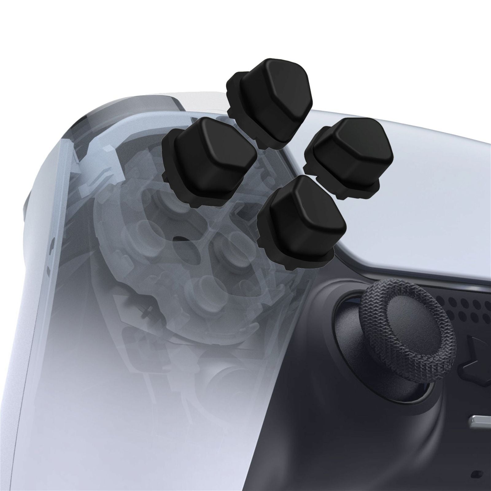Black Ergonomic Split D-pad Direction Buttons (SDP Buttons) For PS5 ...