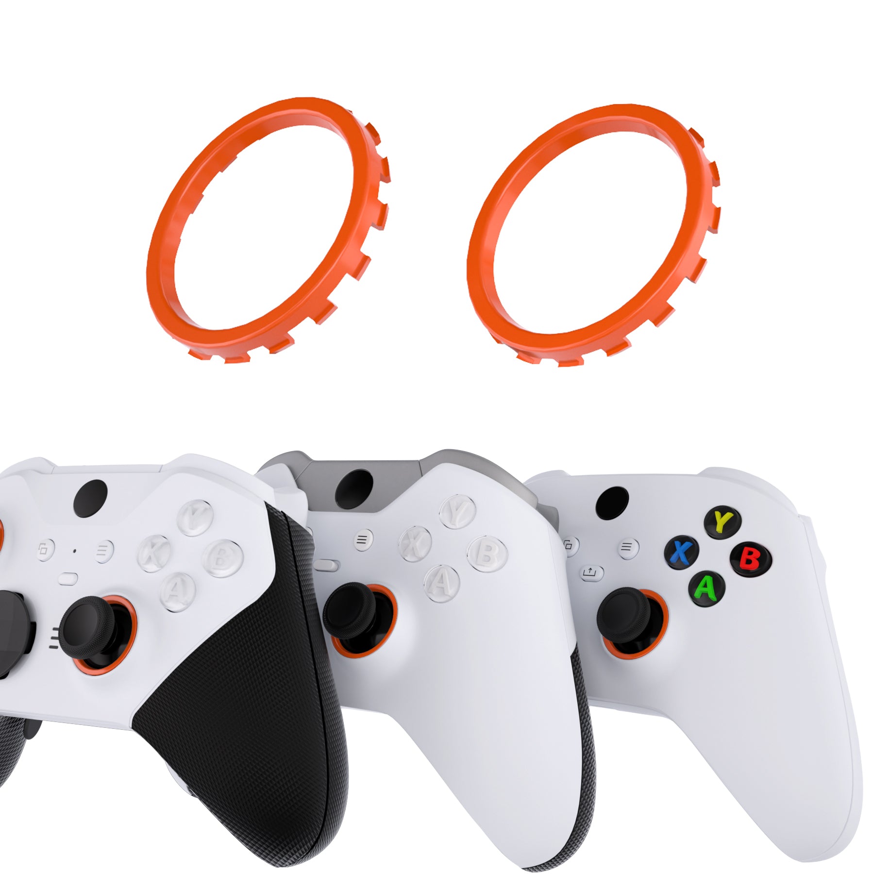 Solid Bright Orange Custom Replacement Accent Rings For Xbox Elite ...