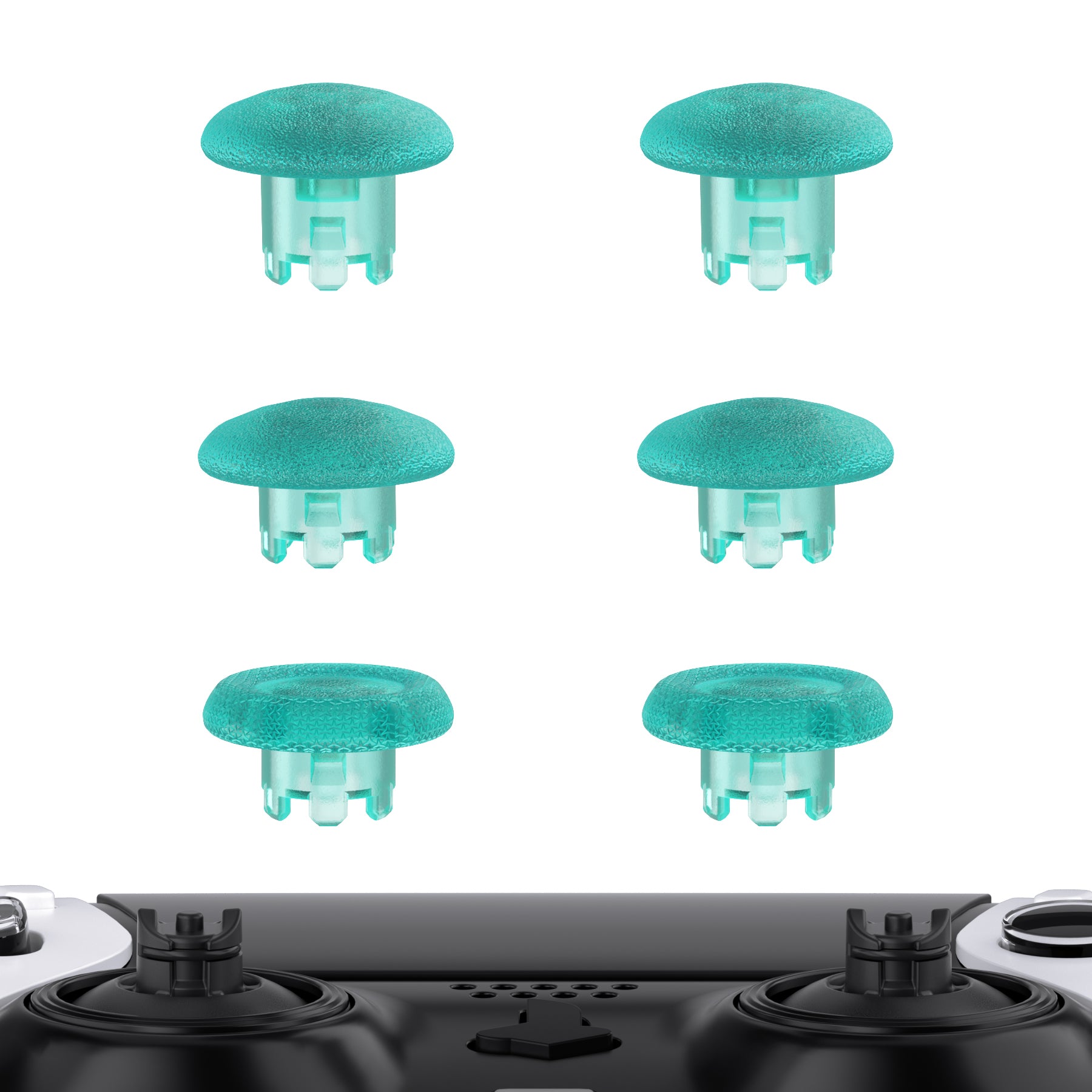 Clear Emerald Green Interchangeable Replacement Thumbsticks Joystick ...