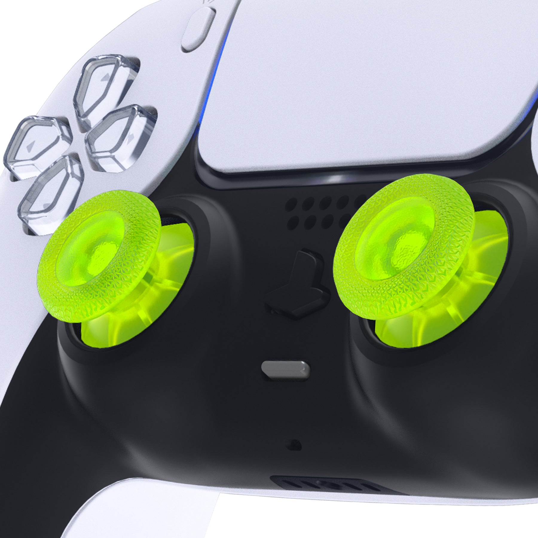 Clear Lime Green Analog Thumbsticks for PS5 & PS4 All Model Controller ...