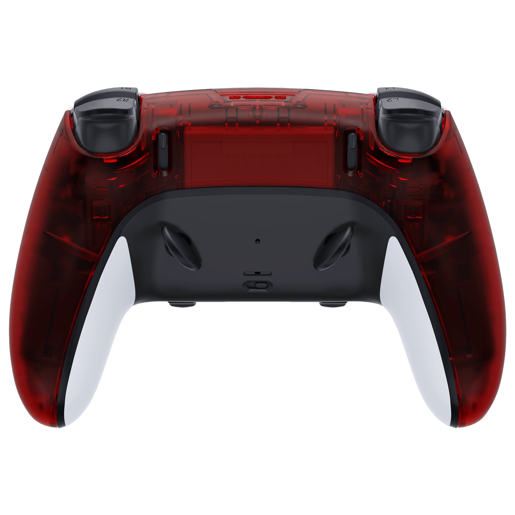 Clear Red Back Shell Compatible With PS5 Edge Controller - DQZEGM006WS