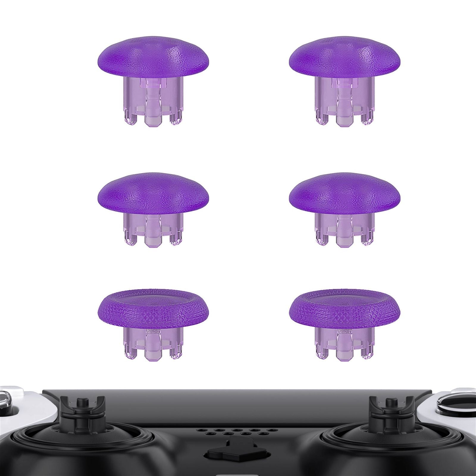 Clear Atomic Purple Interchangeable Replacement Thumbsticks Joystick ...