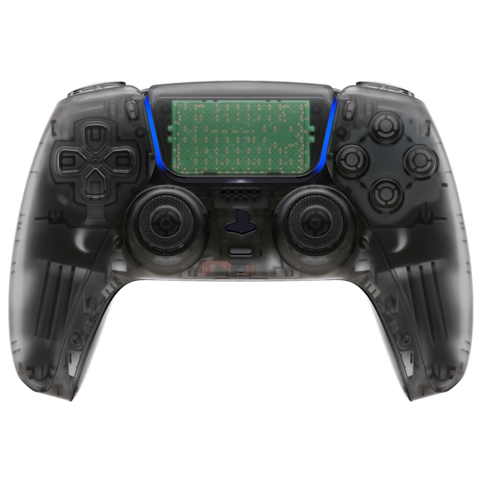Clear Black Full Set Shells with Buttons For PS5 Controller BDM-010/020 ...