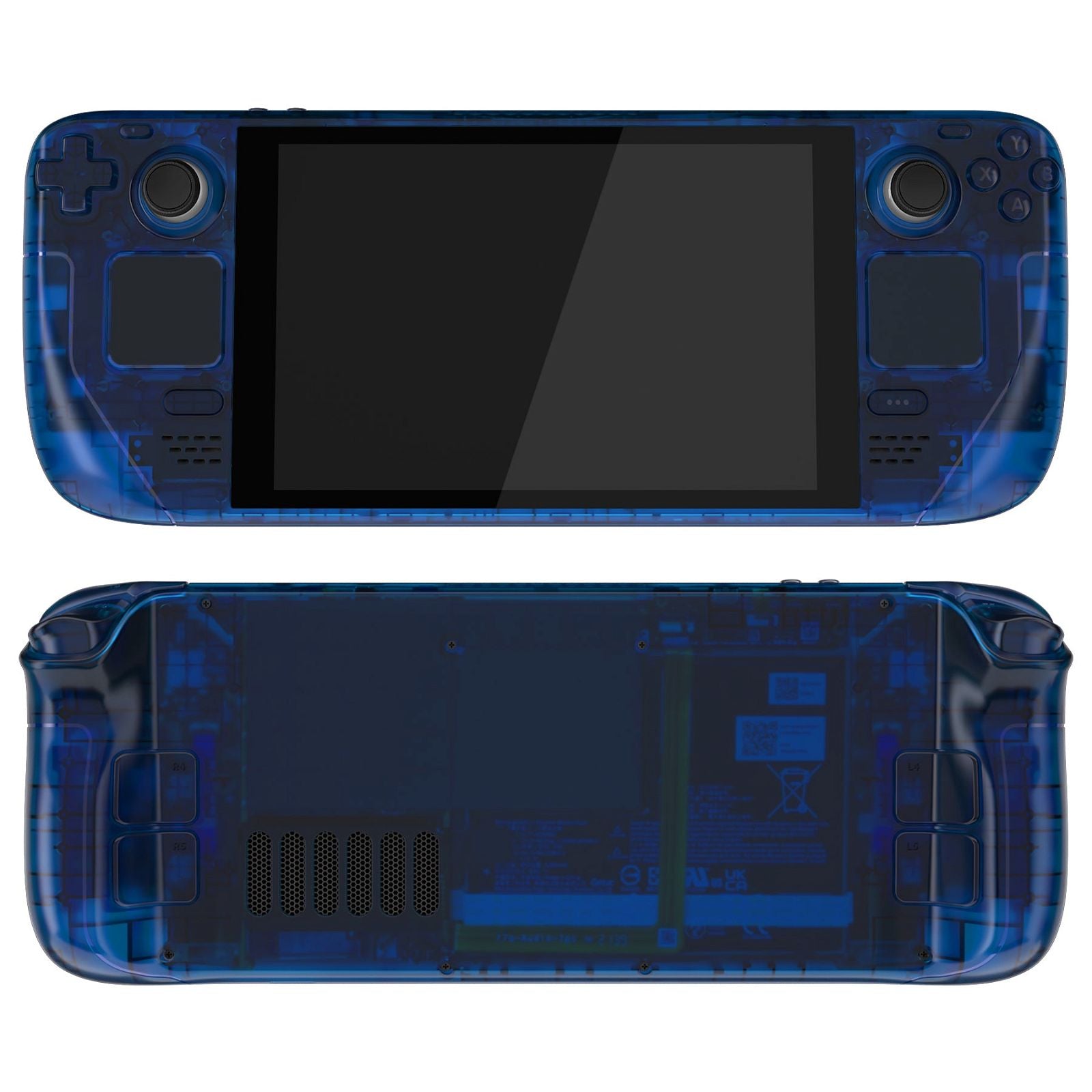 Clear Blue Full Set Shell For Steam Deck LCD Console - QESDM005WS