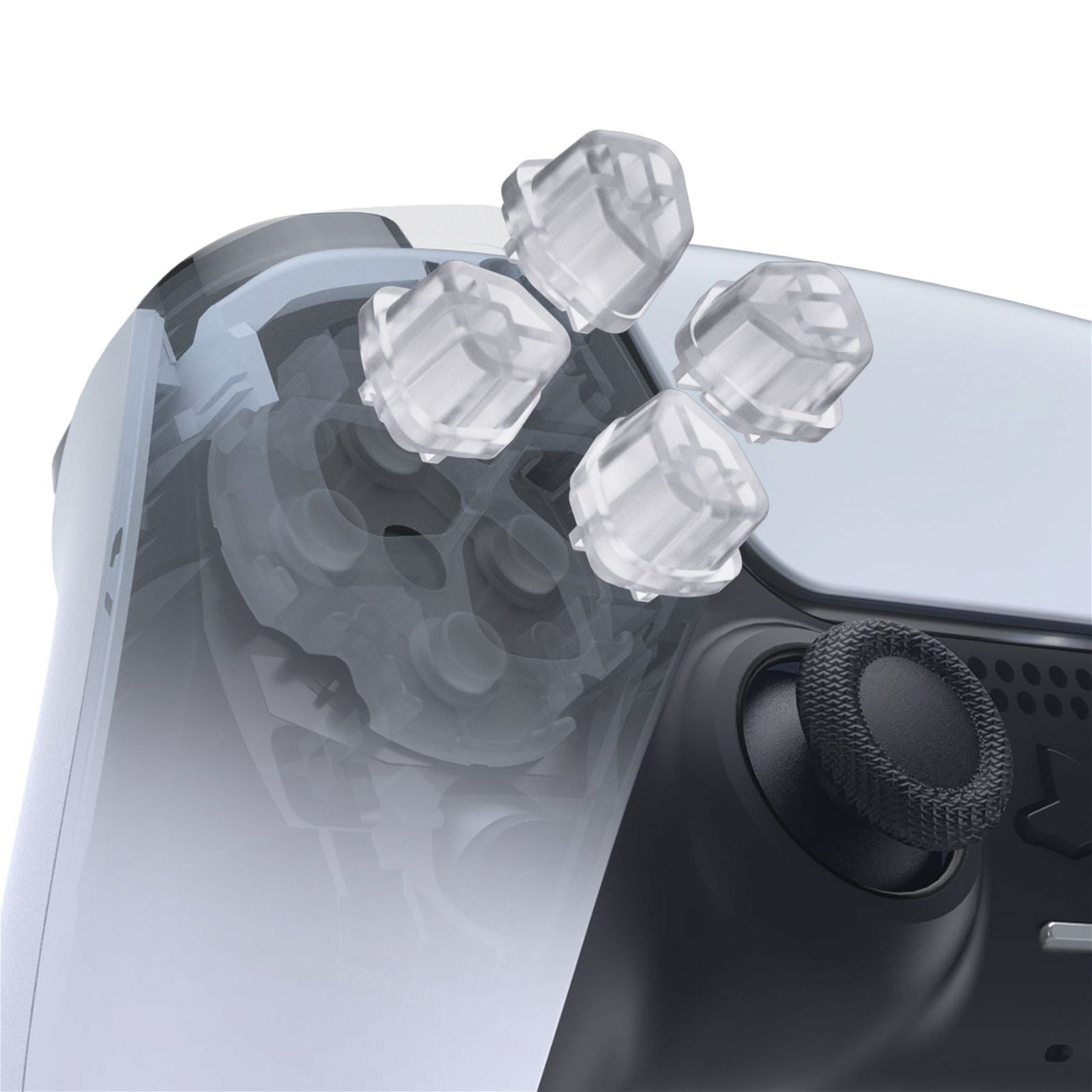 Clear Ergonomic Split D-pad Direction Buttons (SDP Buttons) For PS5 ...