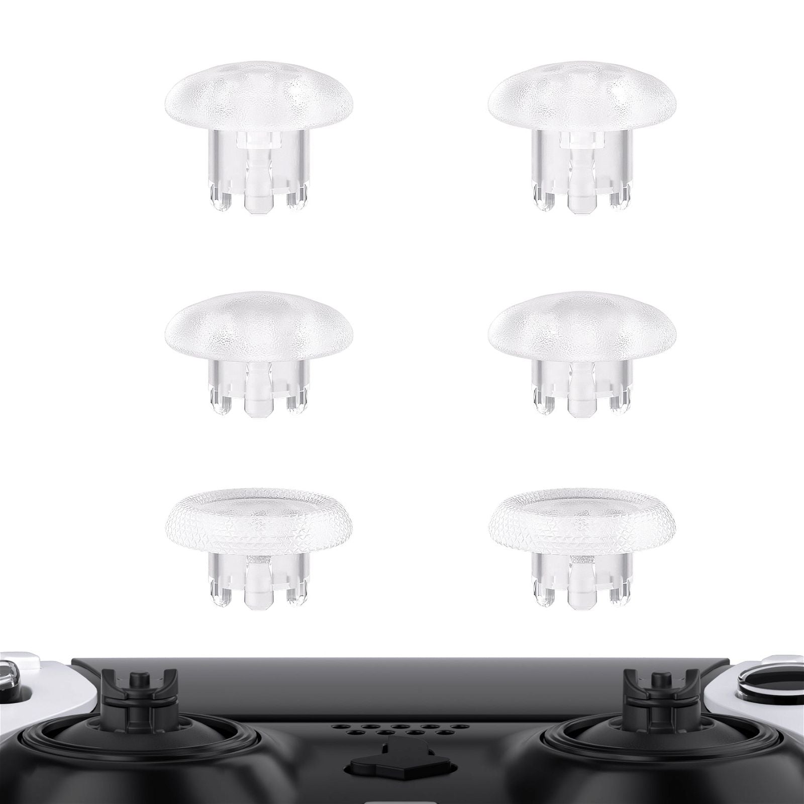 Clear Interchangeable Replacement Thumbsticks Joystick Caps For PS5 ...
