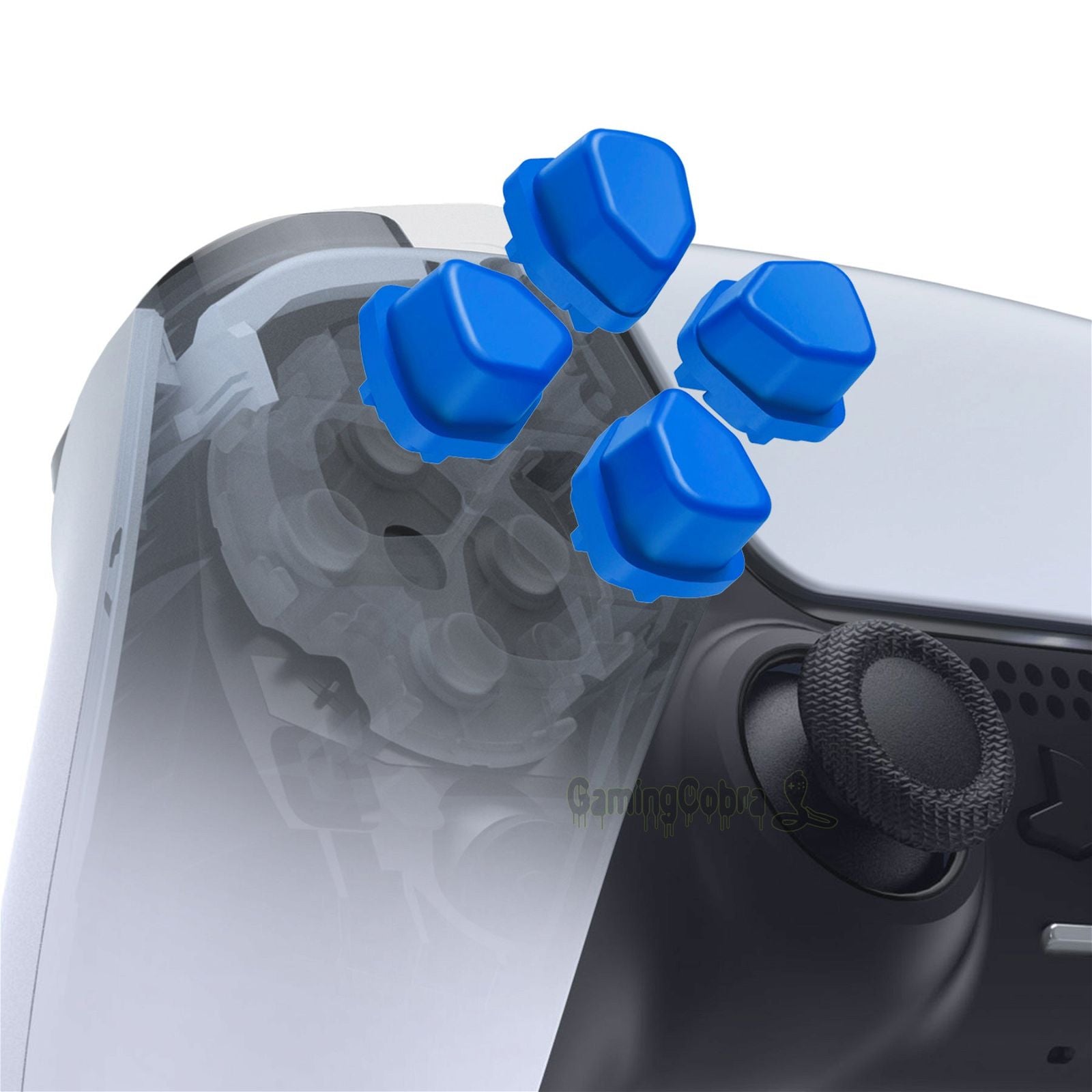 Deep Blue Ergonomic Split D-pad Direction Buttons (SDP Buttons) For PS5 ...