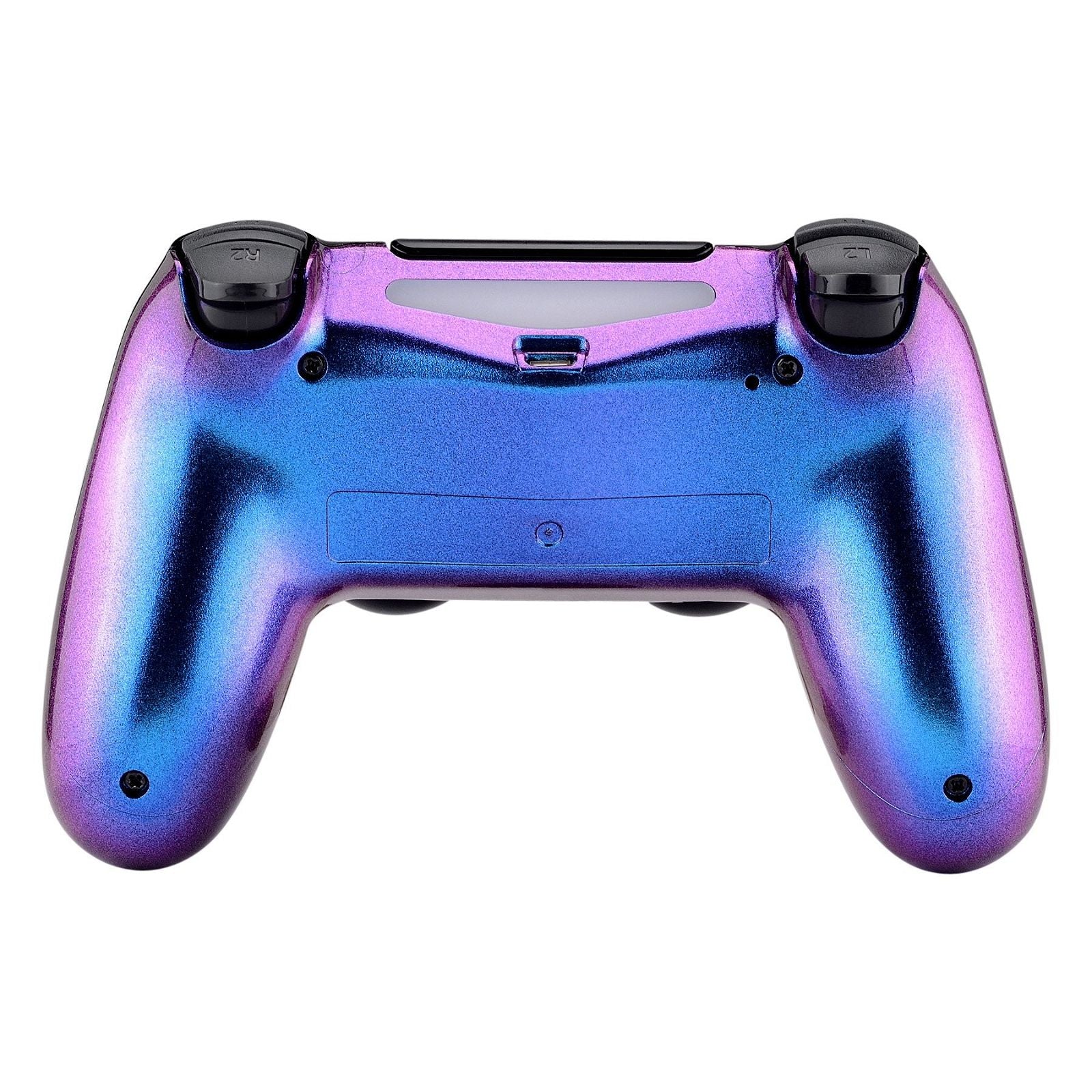 Glossy Chameleon Blue Purple Back Shell Compatible With PS4 Gen2 ...