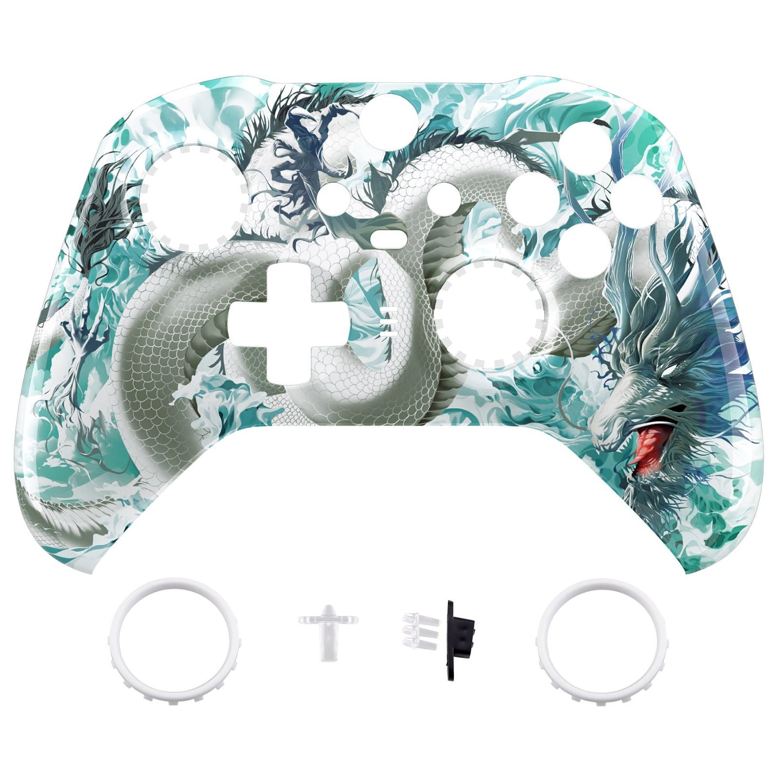 Glossy Jade Dragon - Cloud Dominator Front Shell For Xbox One-Elite2 ...
