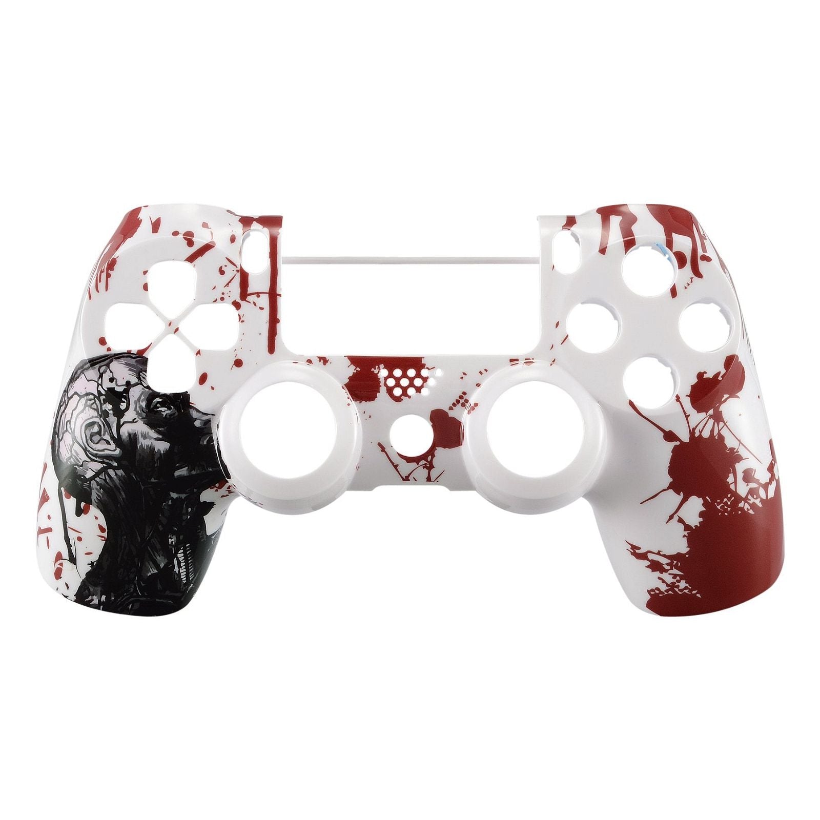 Glossy Zombie Man Front Shell Compatible With PS4 Gen2 Controller-SP4FT14WS