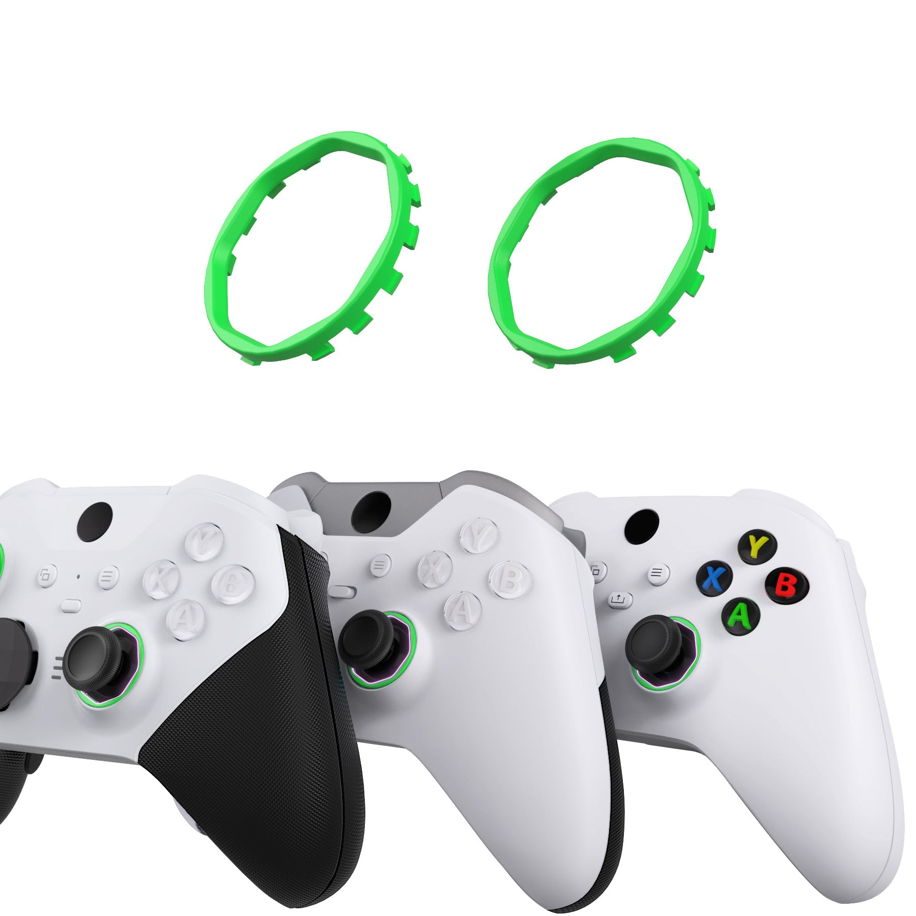 Green Redesigned Replacement Octagonal Gated Sticks Accent Rings for ...