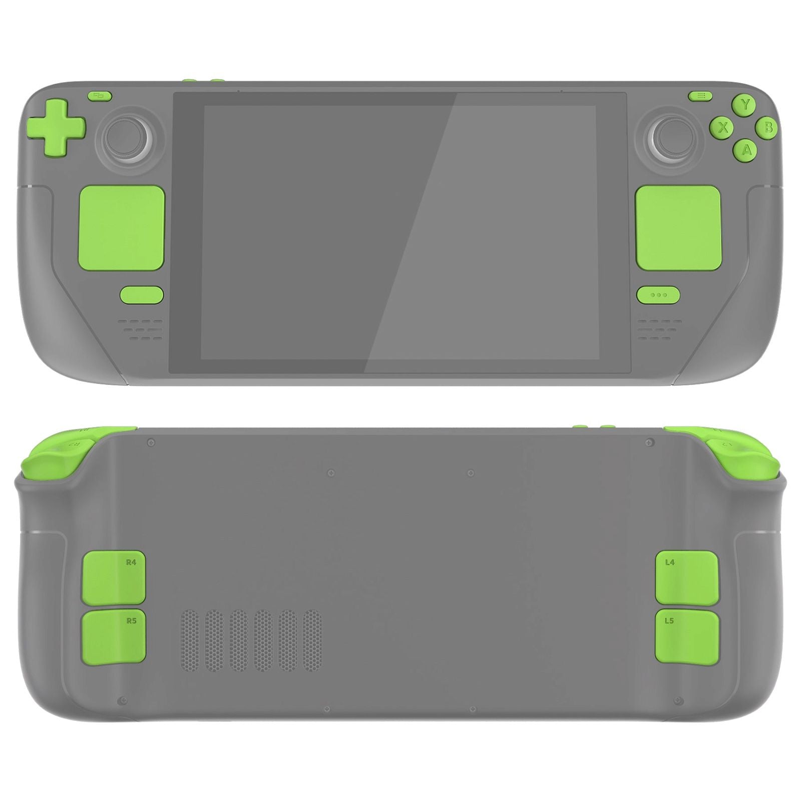 Green Replacement Full Set Buttons for Steam Deck LCD Console - JESDP011WS