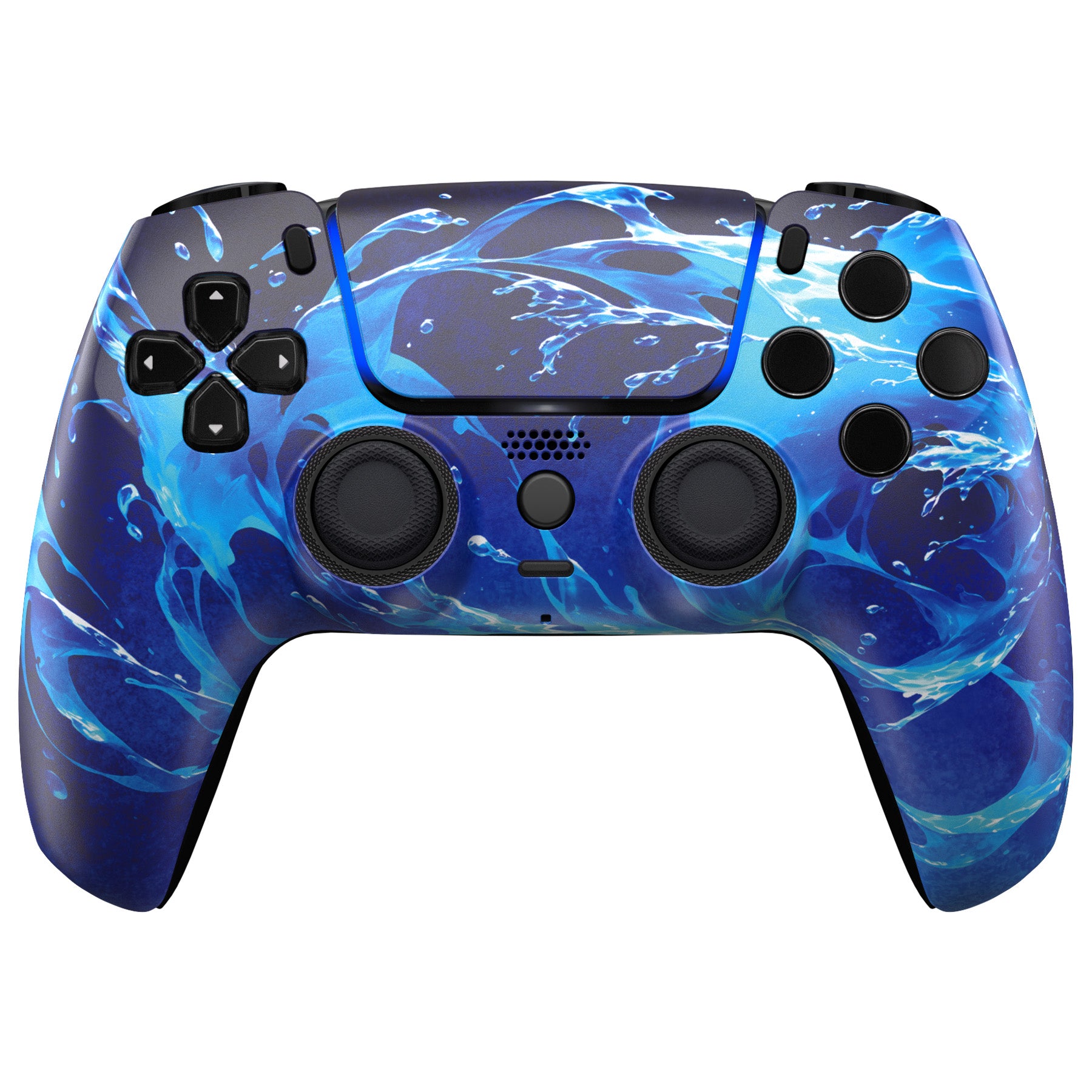 Luna Redesigned Aqua Magic Front Shell with Touchpad for PS5 Controller ...