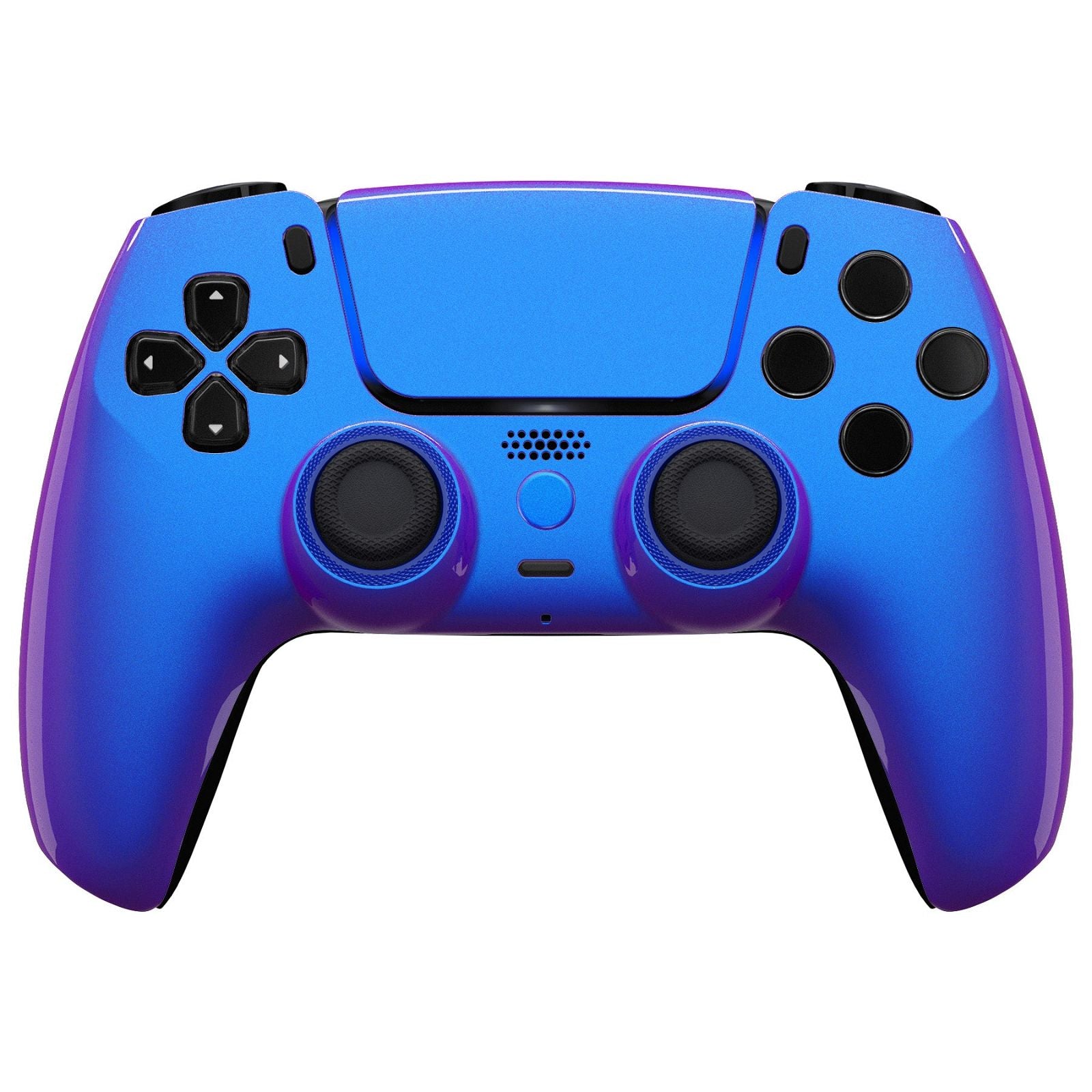 Luna Redesigned Glossy Chameleon Blue Purple Front Shell with Touchpad ...