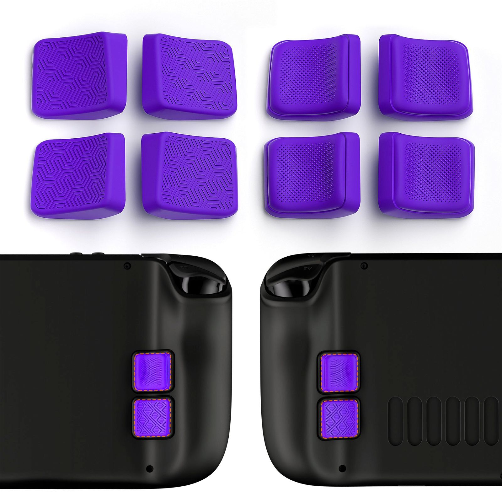 Mix Version Streamlined & Studded Design Purple Back Button Enhancement ...