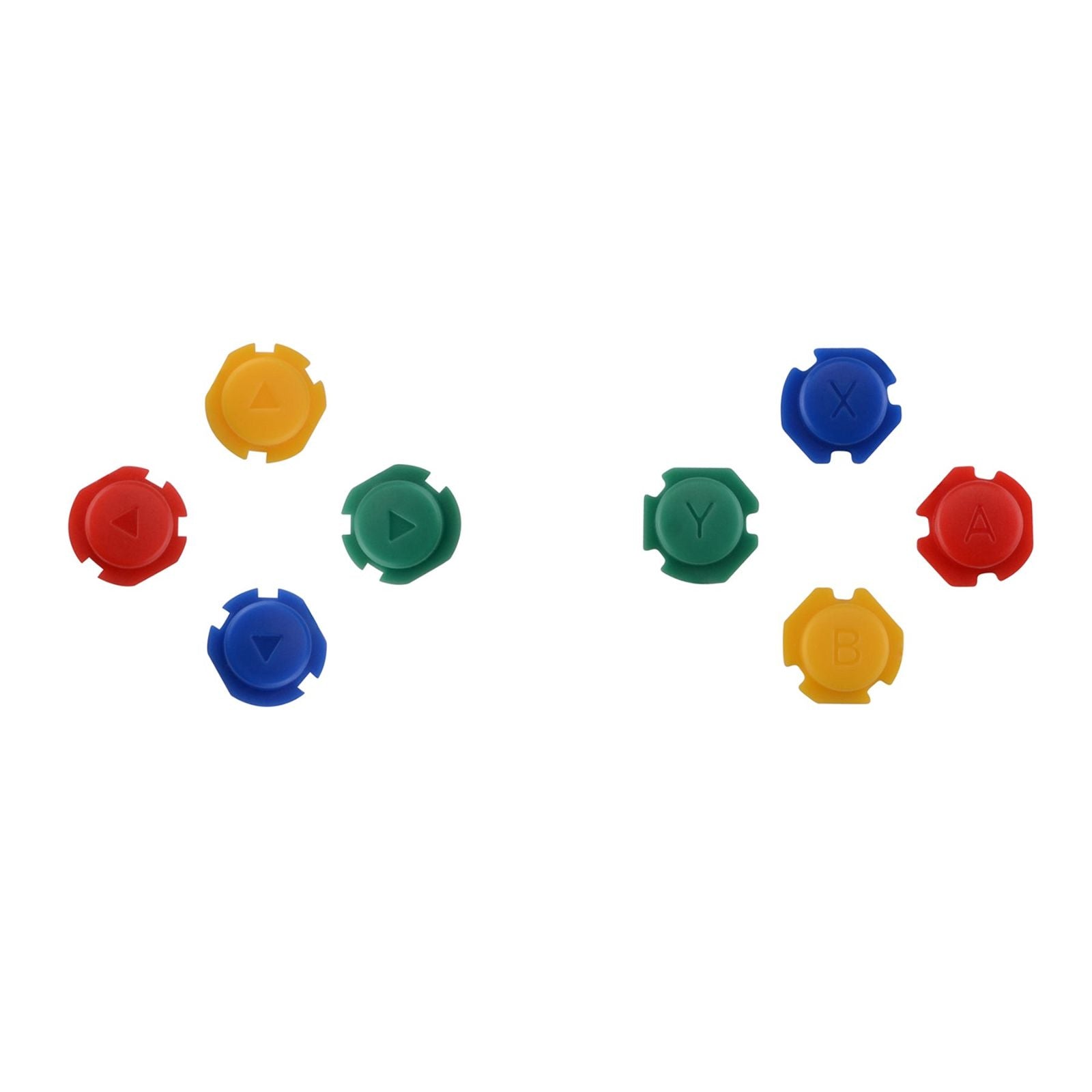 Red Yellow Blue Green 8 in1 ABXY Direction Button Kits For NS Switch ...