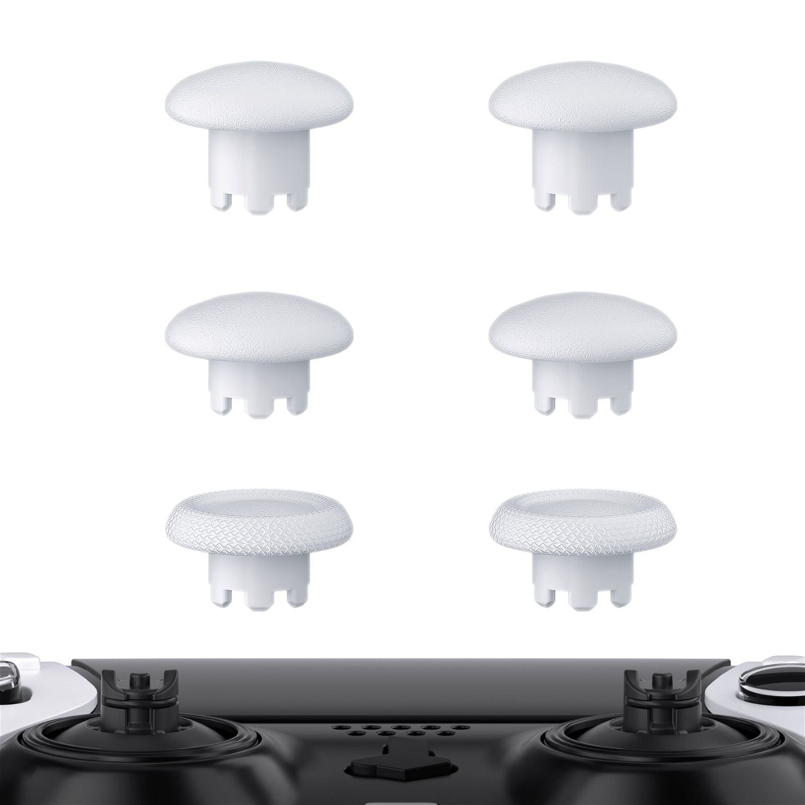 Robot White Interchangeable Replacement Thumbsticks Joystick Caps For ...