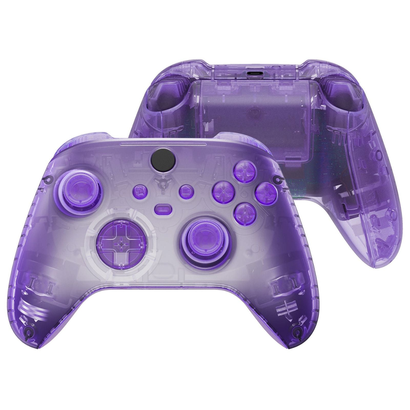 Clear Purple Full Set Shell Kits For Xbox Series X/S Controller-QX3M505WS