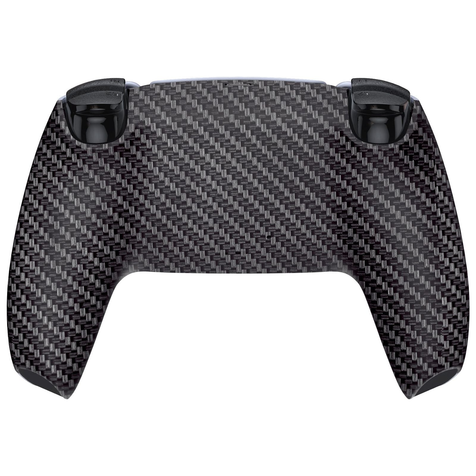 Soft Touch Black Silver Carbon Back Shell Compatible With PS5 ...