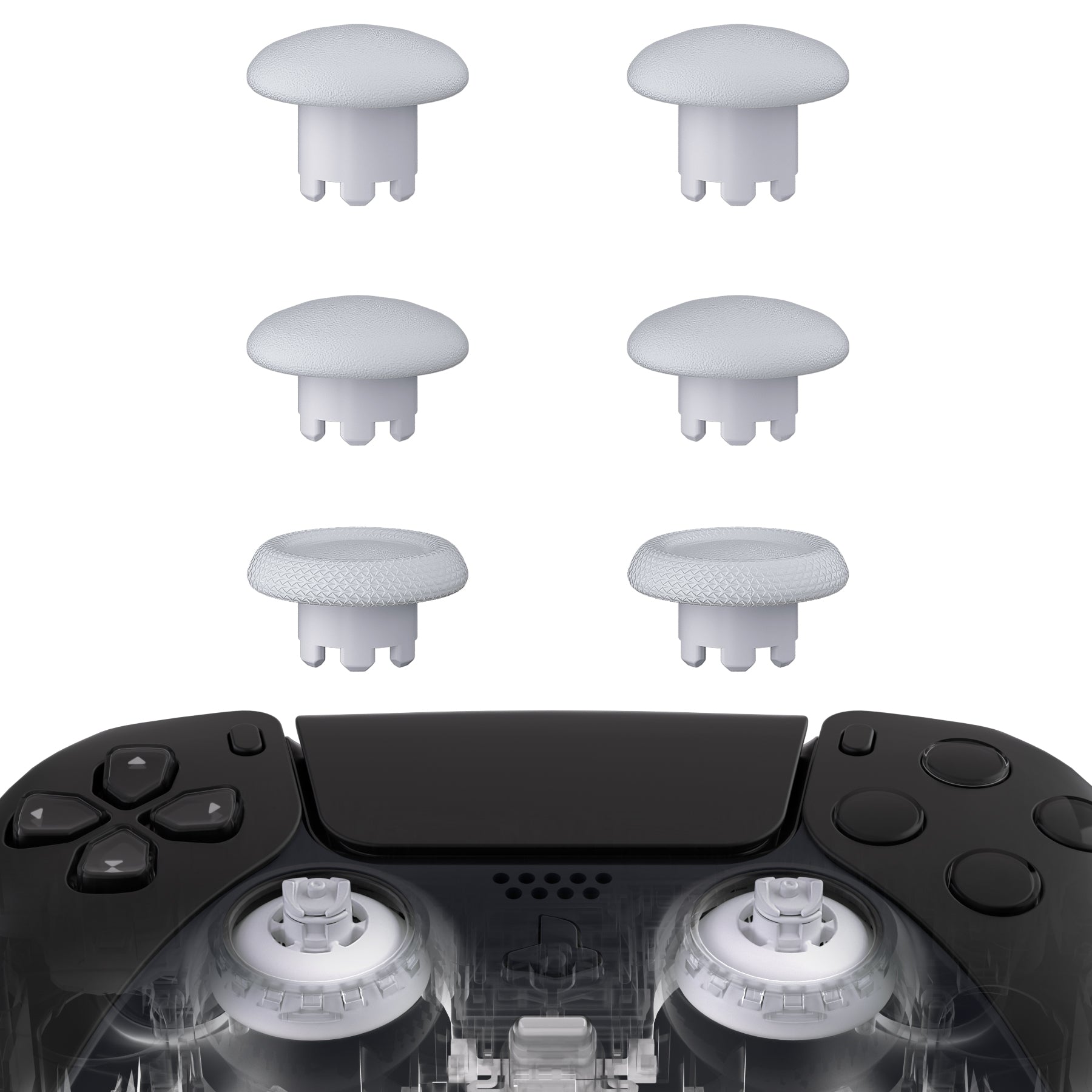 Solid White EDGE Sticks Replacement Interchangeable Thumbsticks for PS5 ...