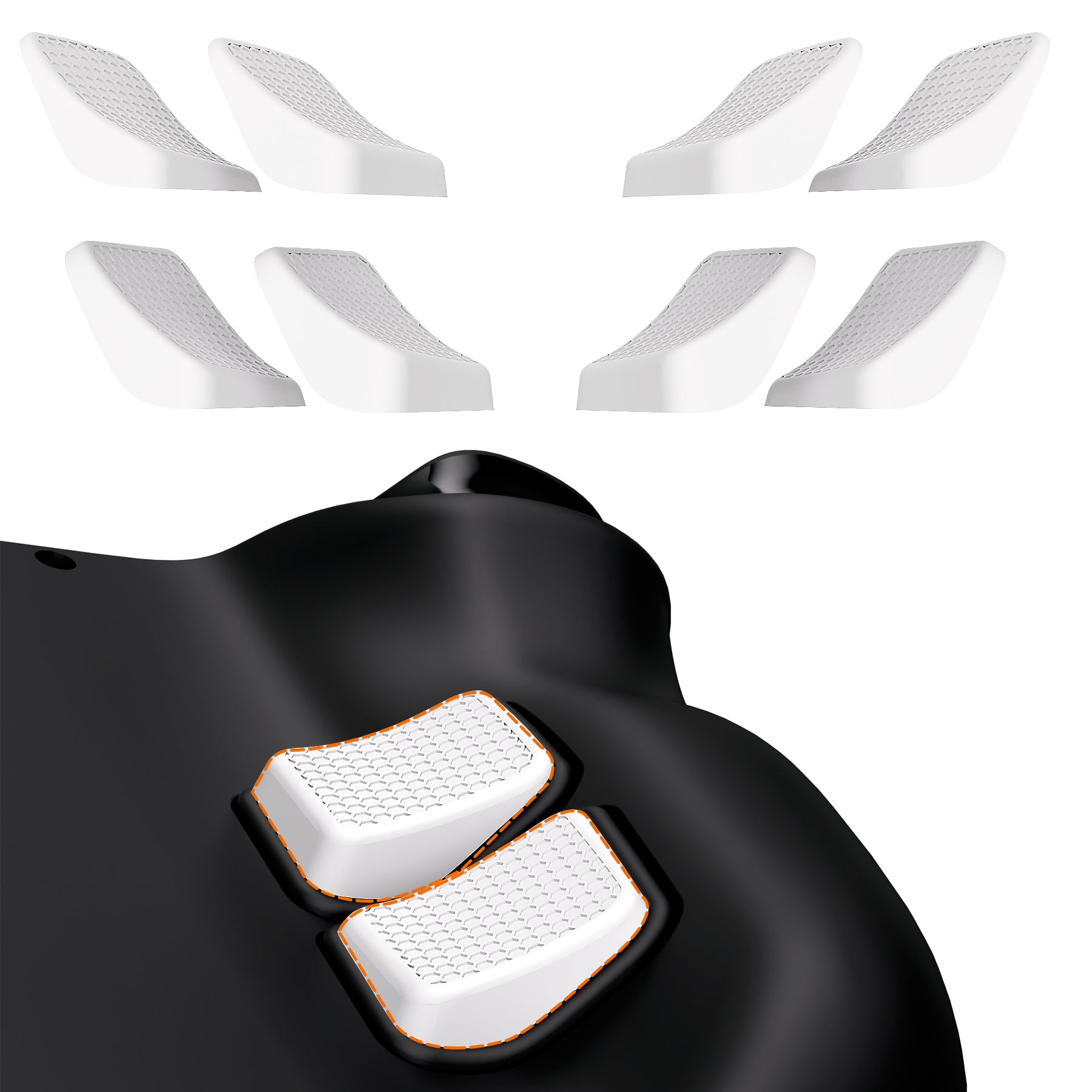 White Back Button Enhancement Set For Steam Deck LCD & OLED - PGSDM002