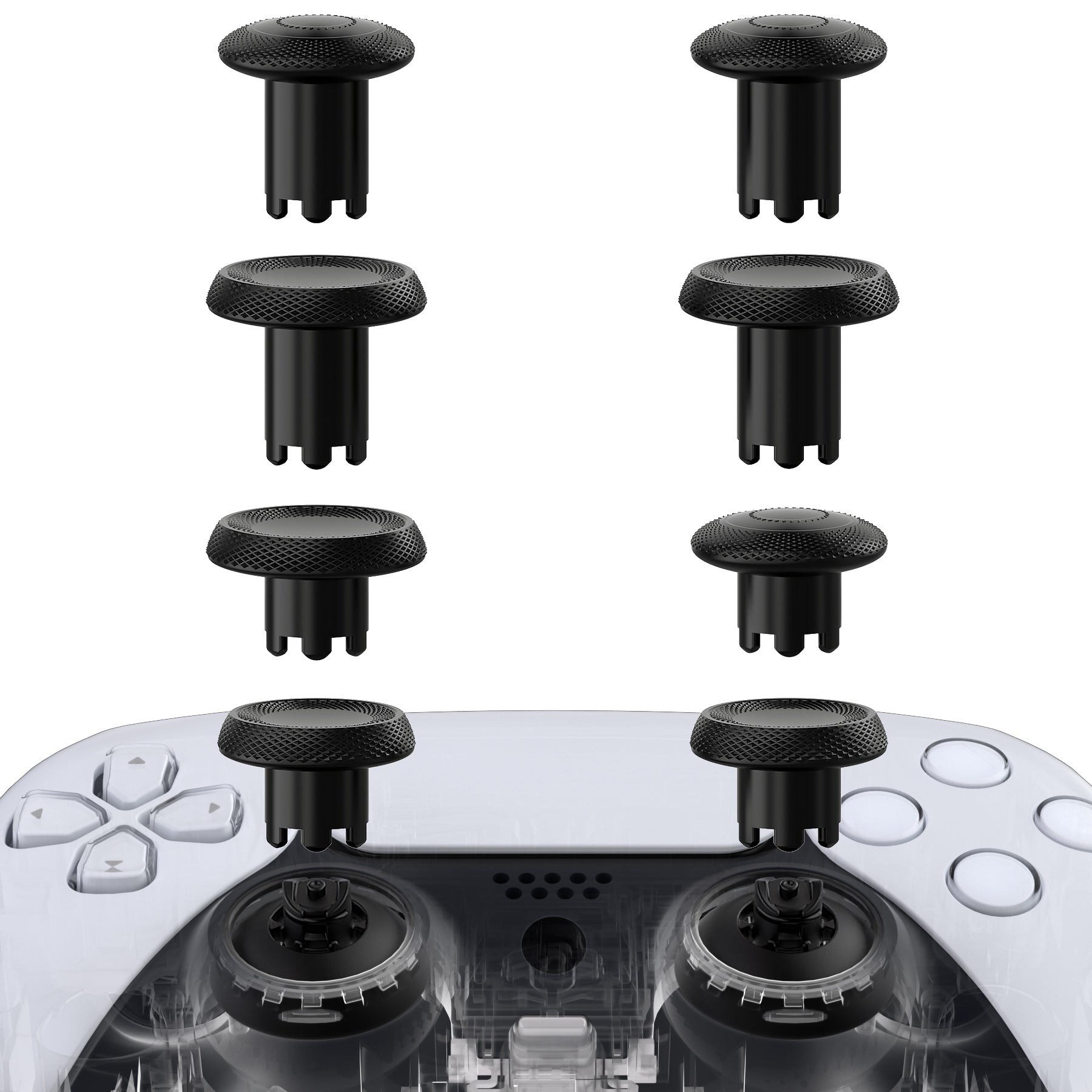 eXtremeRate Black ThumbsGear V3 Interchangeable Ergonomic Thumbstick ...