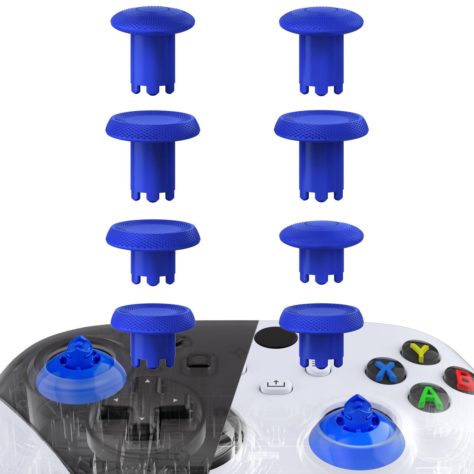eXtremeRate Blue ThumbsGear V3 Interchangeable Thumbsticks for Xbox ...