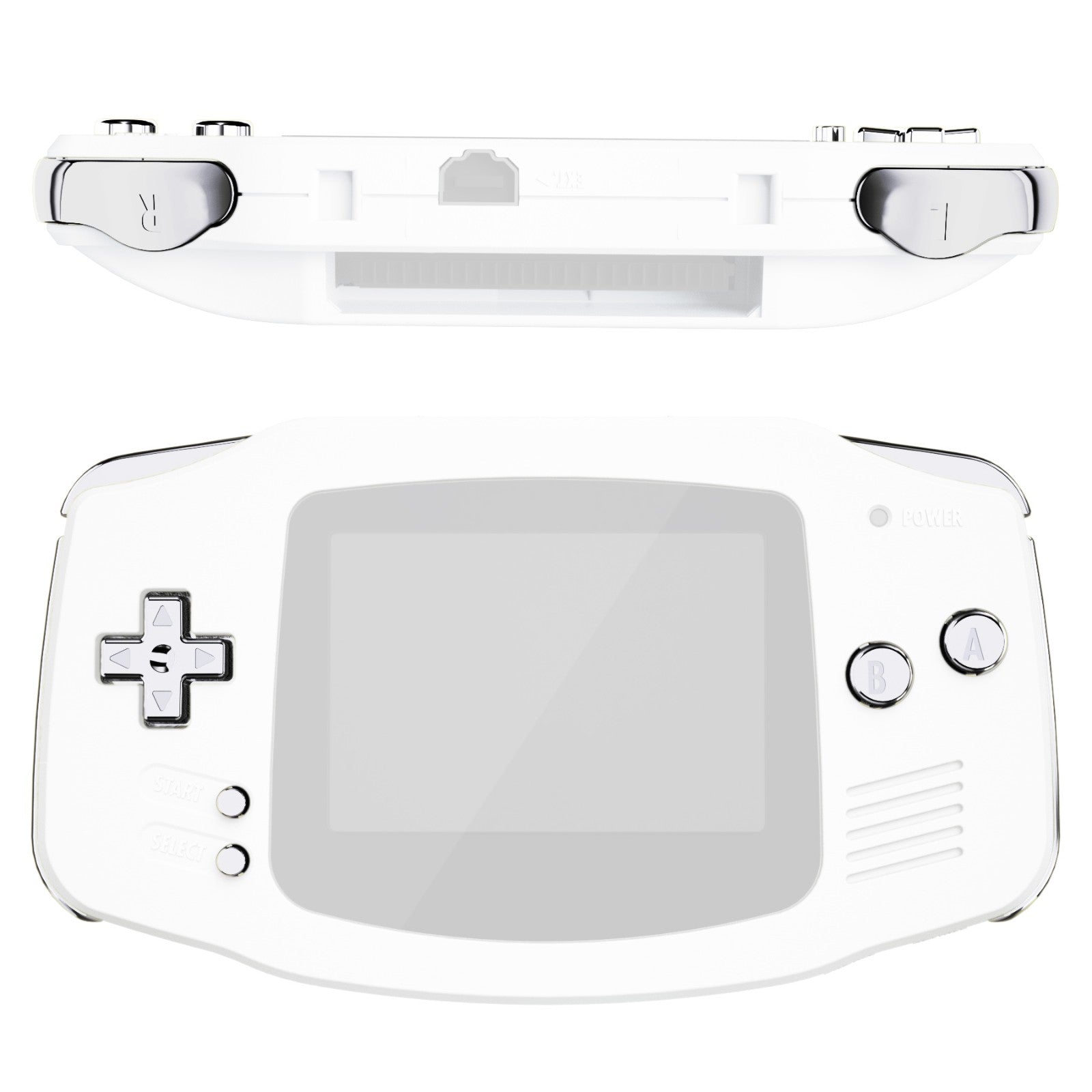 eXtremeRate Chrome Silver Replacement Full Set Buttons for Gameboy ...