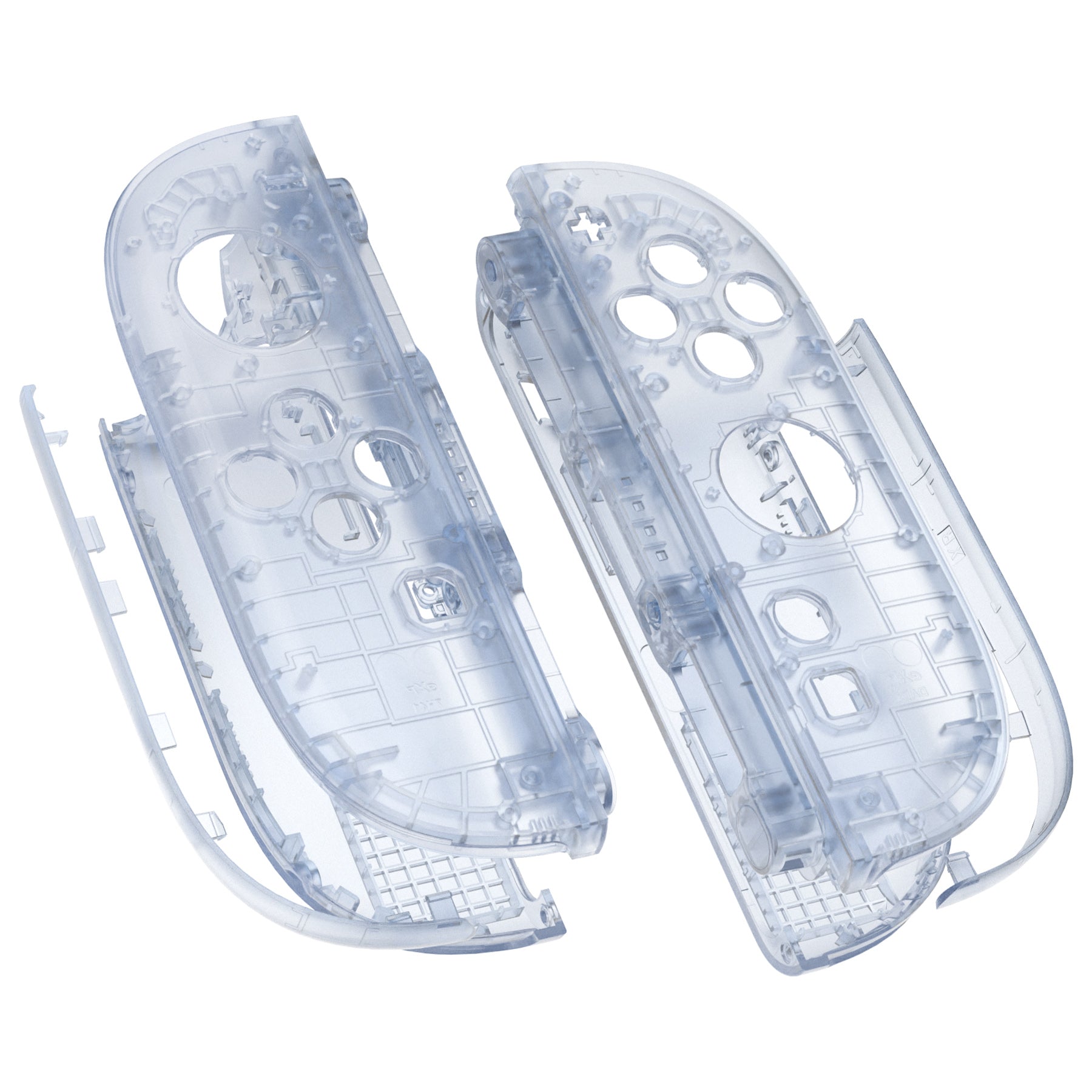 eXtremeRate Clear Glacier Blue DIY Replacement Joycon Shells for ...