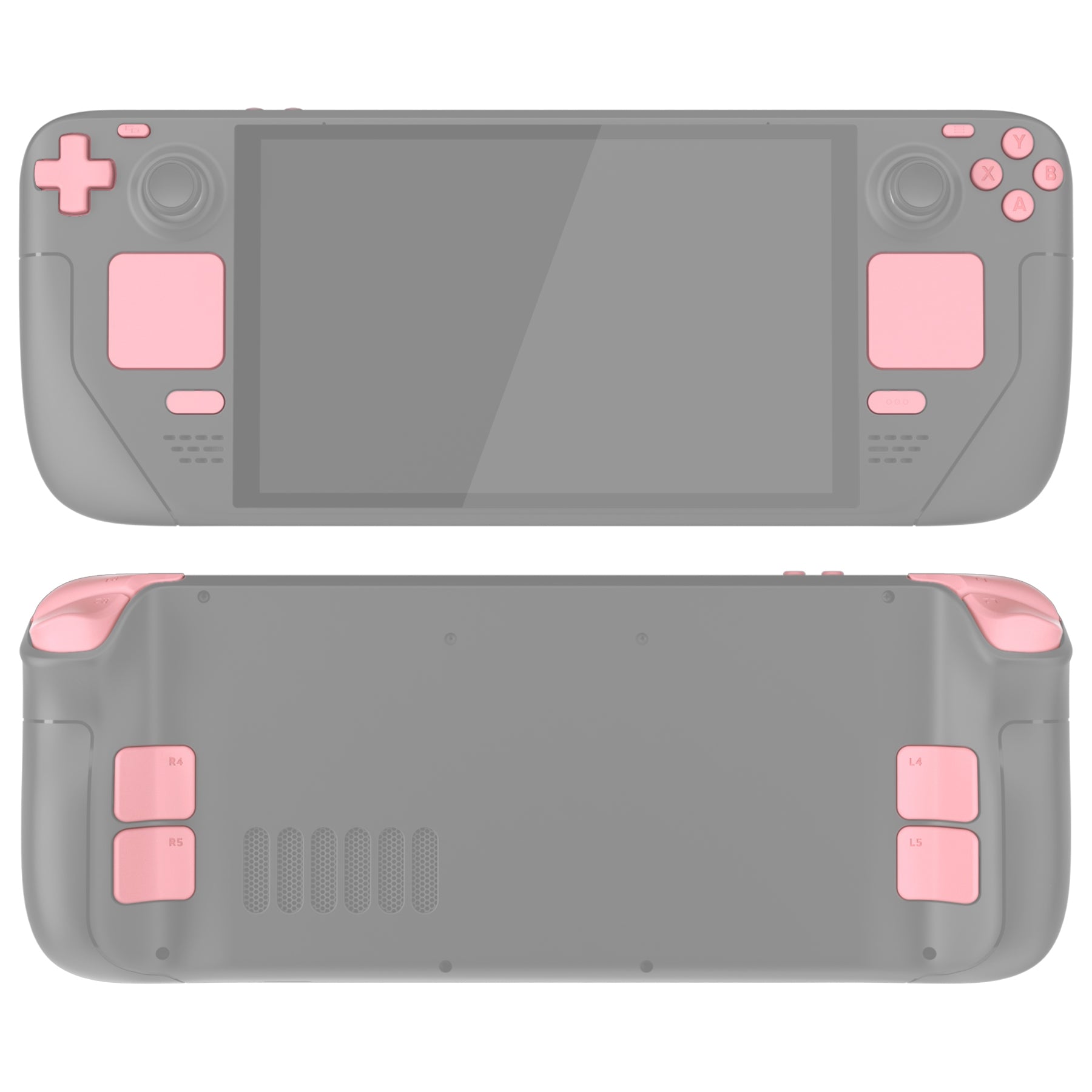 eXtremeRate Pale Red Replacement Full Set Buttons for Steam Deck OLED ...