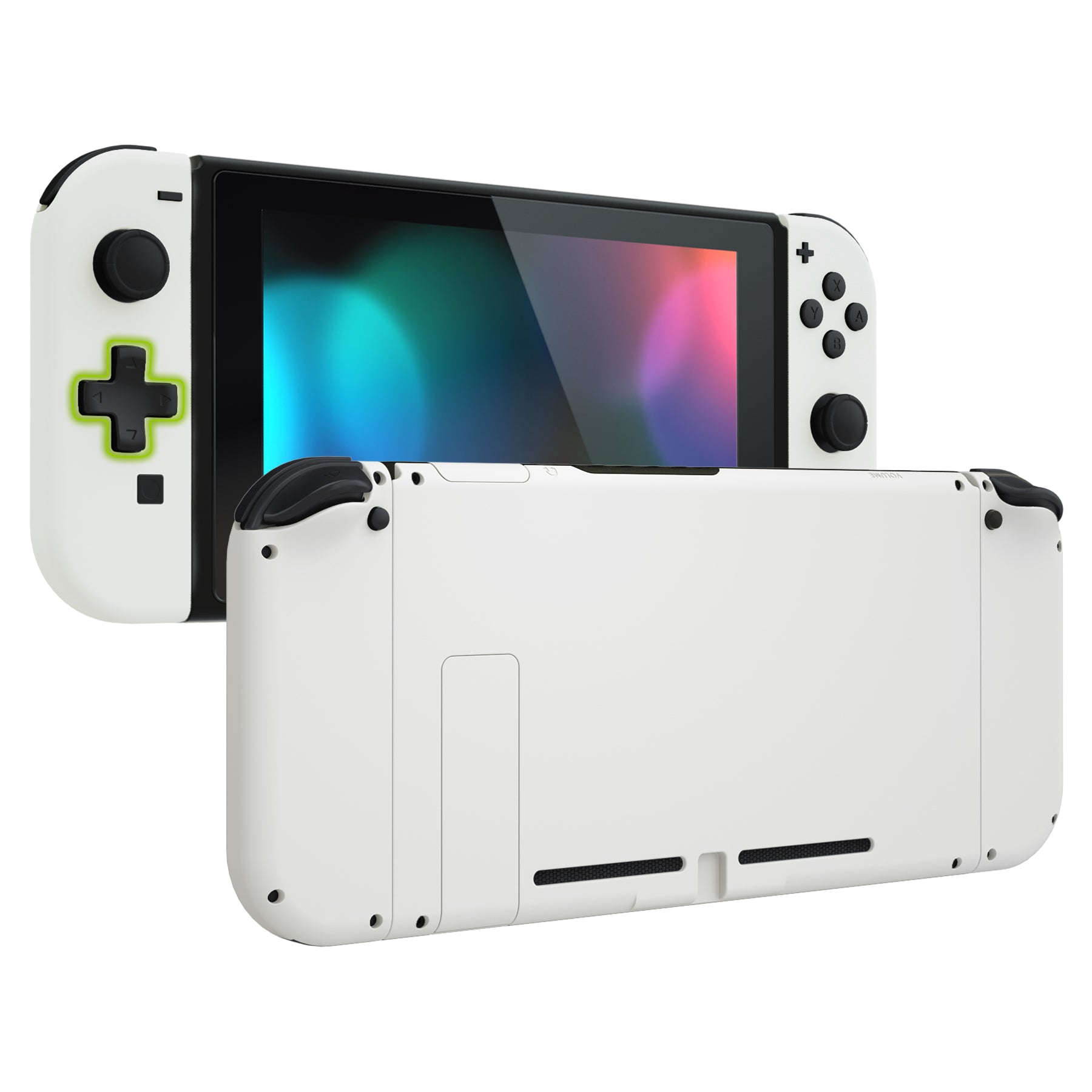White Full Shells For NS Joycon Dpad Version-Without Any Buttons ...