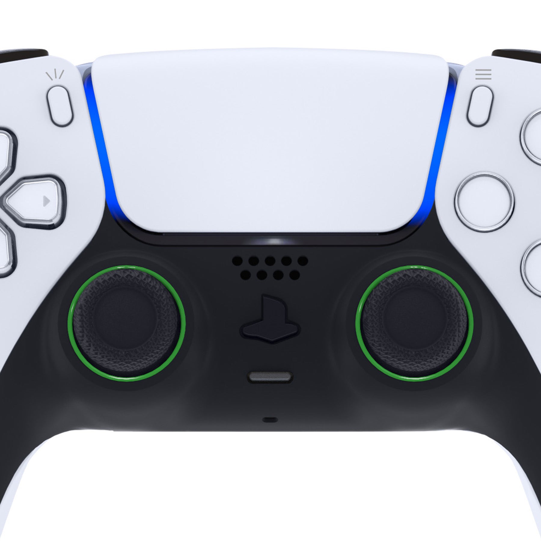 Lime Green Accent Rings for PS5 Controller-JPF5006WS